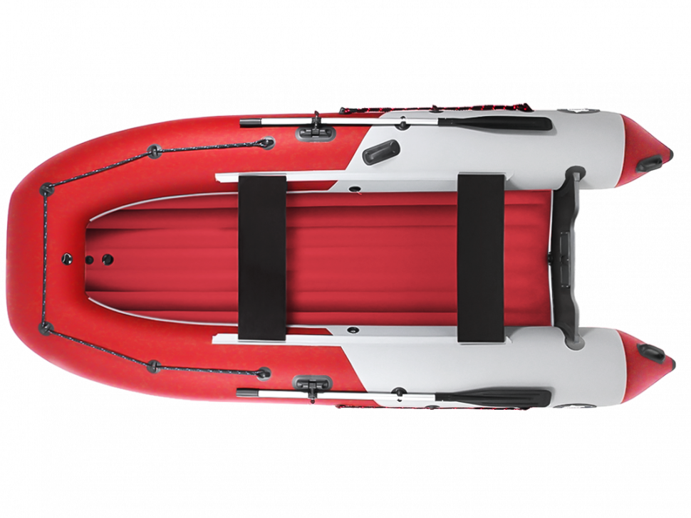 Надувная лодка НДНД Grouper 350 (серо-красный)