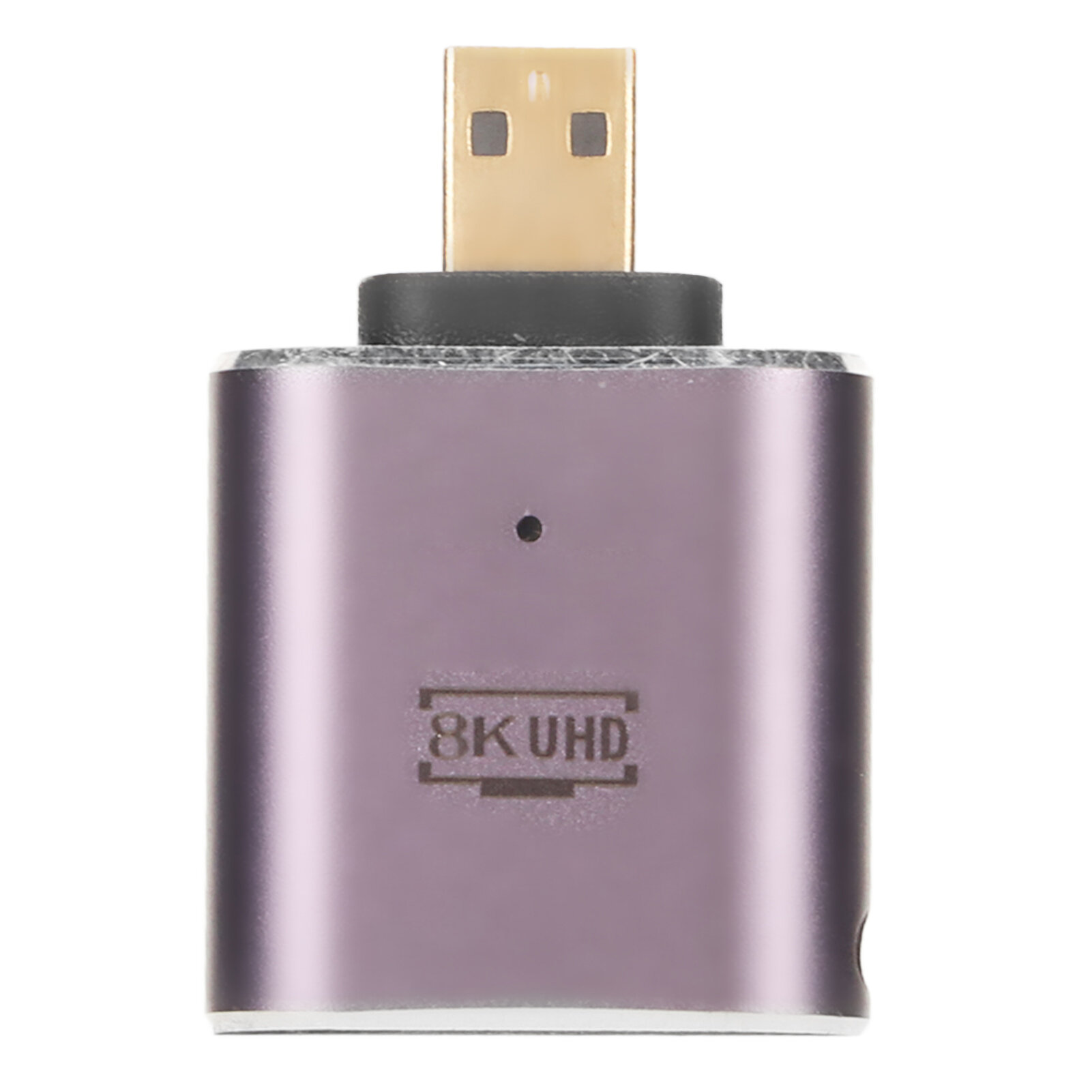 HD -мультимедийный интерфейс самка к микроумированию Micro HD Адаптер интерфейса с светодиодным освещением подножки 48 Гбит / с 8K Micro HD -преобразователь