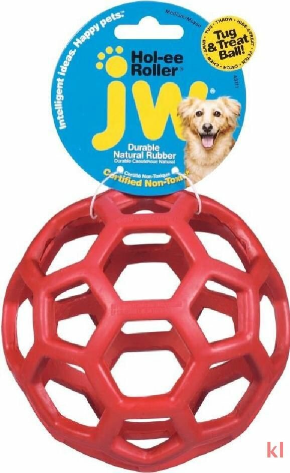 Ажурный резиновый мяч средний, 11,5 см (JW Pet HOL-EE ROLLER MEDIUM)