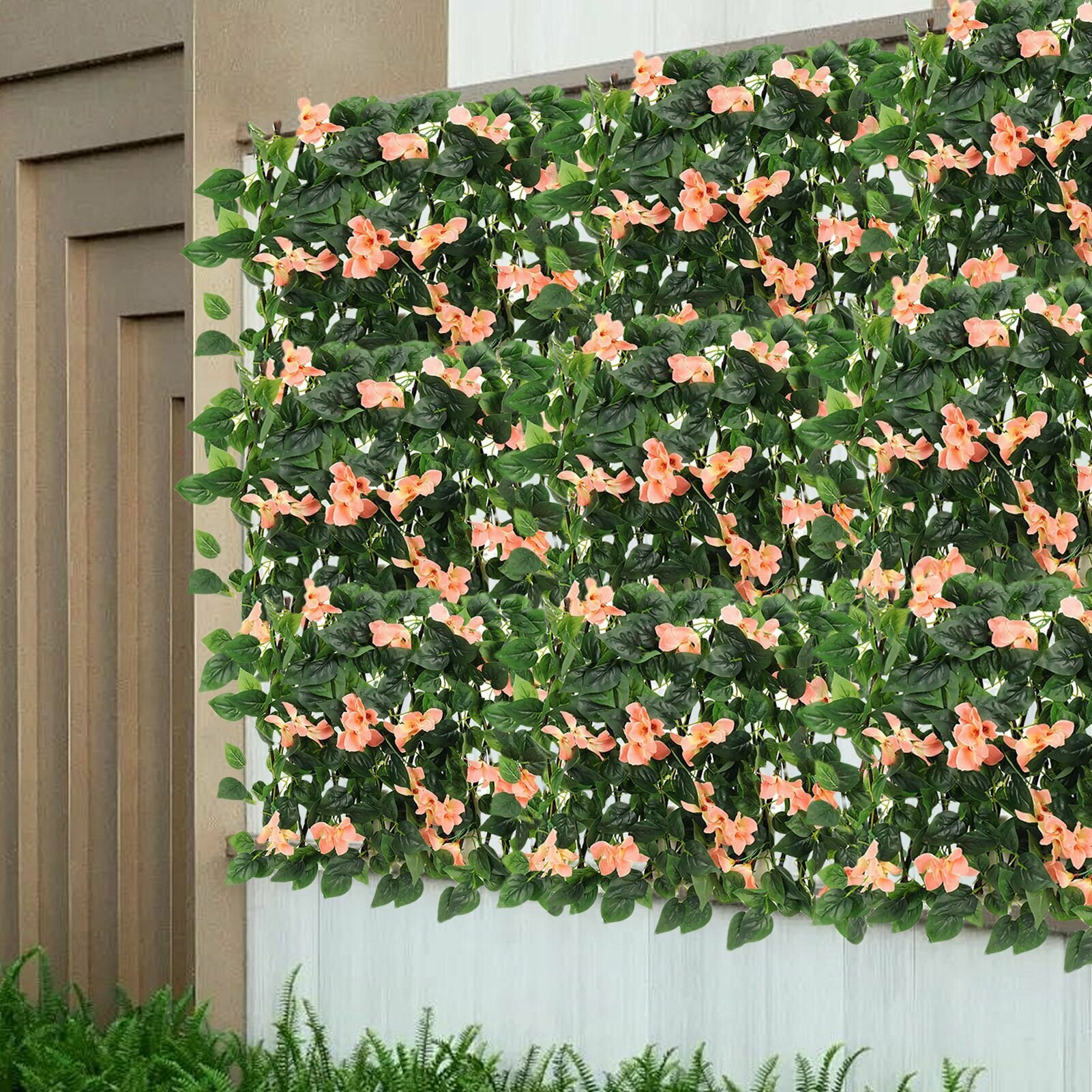 Декоративная панель из искусственного ограждения с искусственной трубой , Бордюр садовый