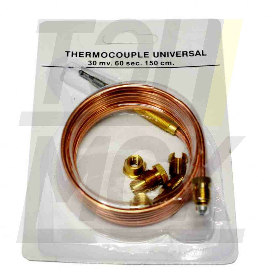 Набор 2 шт Термопара для газовых плит, духовок, котлов и колонок Gefest, Flama, Deluxe, Нева универсальная 150см, KMw002