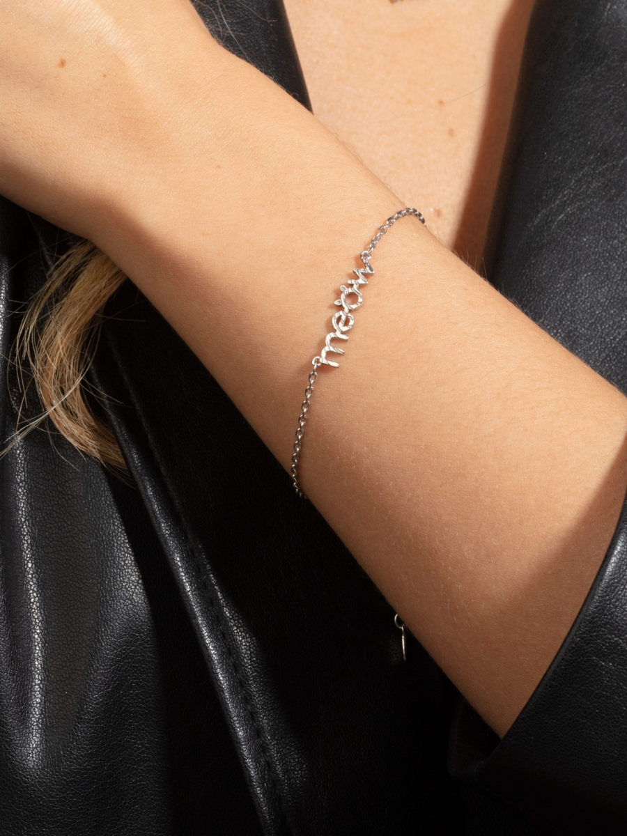 Браслет-цепочка, серебро, 925 проба, родирование