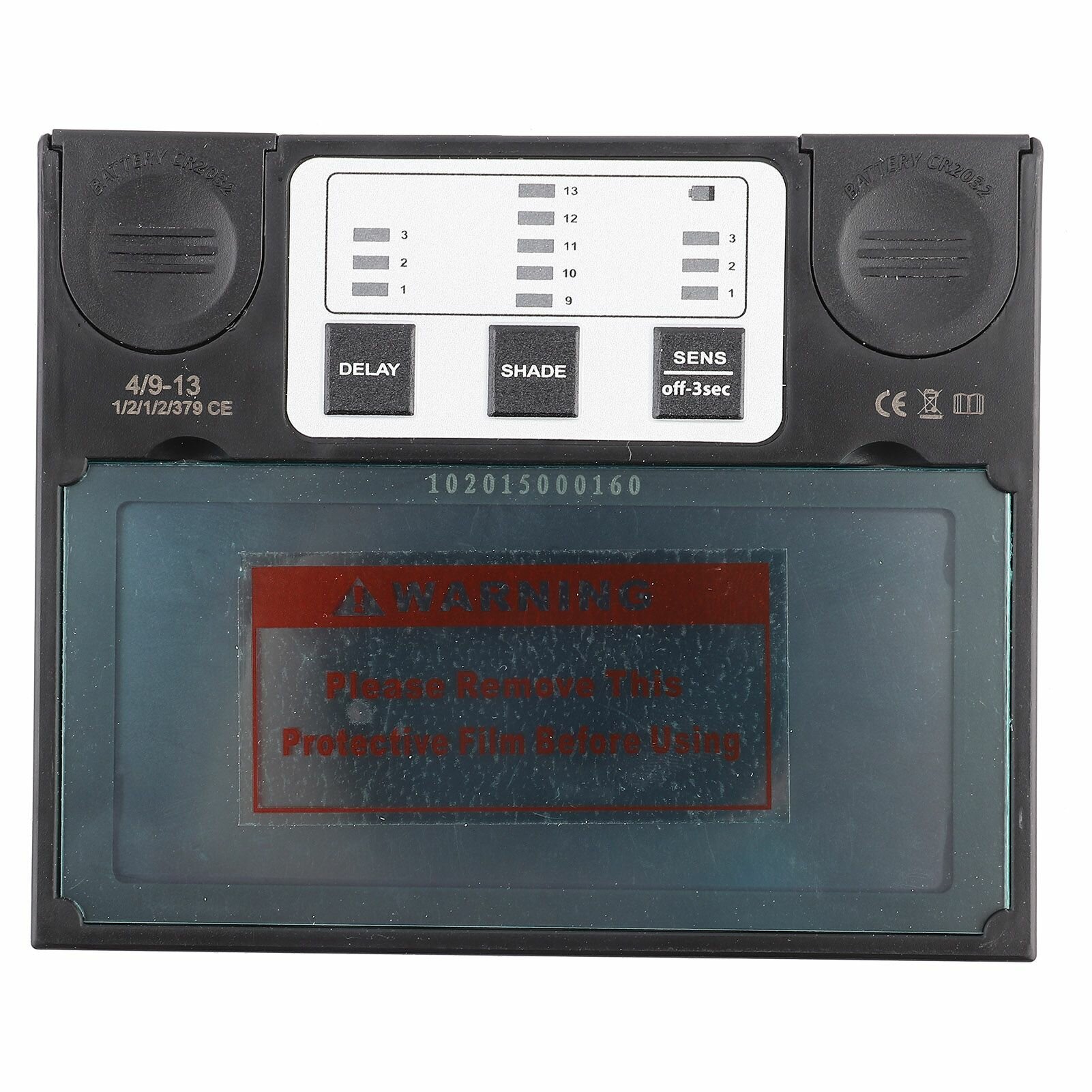 Сварочный фильтр 110х90 мм, автозатемнение