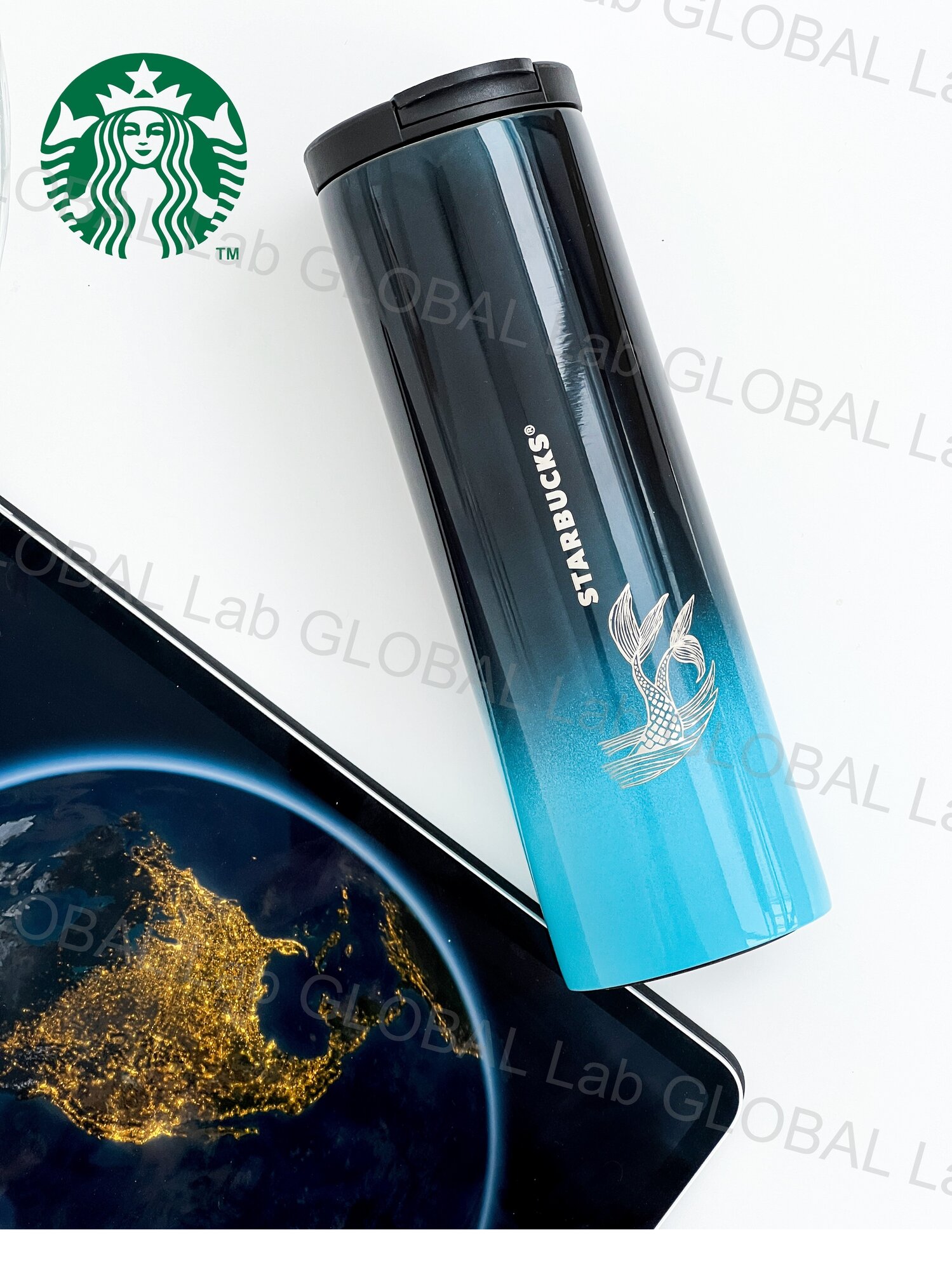 Термокружка STARBUCKS с клапаном 473мл Старбакс tumbler металл