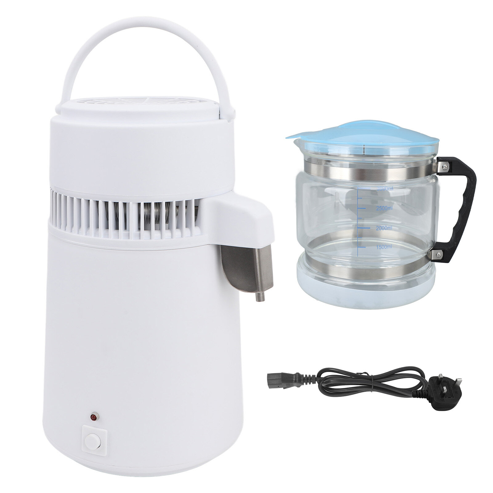 Водяной дистиллятор 4L 750W: Полностью автоматический с одной кнопкой для дома, красоты и лаборатори