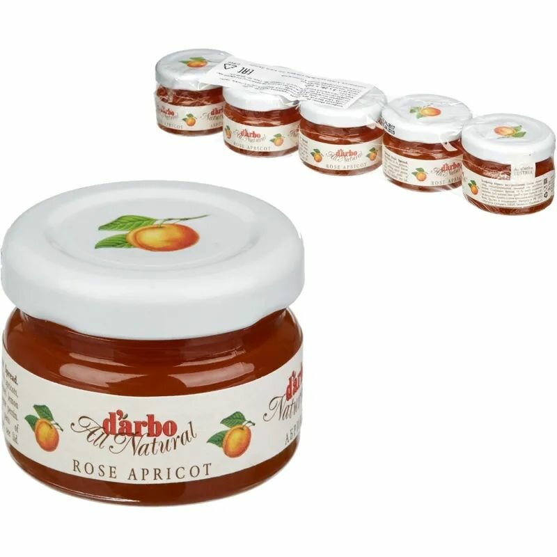 Конфитюр DARBO Абрикос, 28 г, 5 шт./уп.