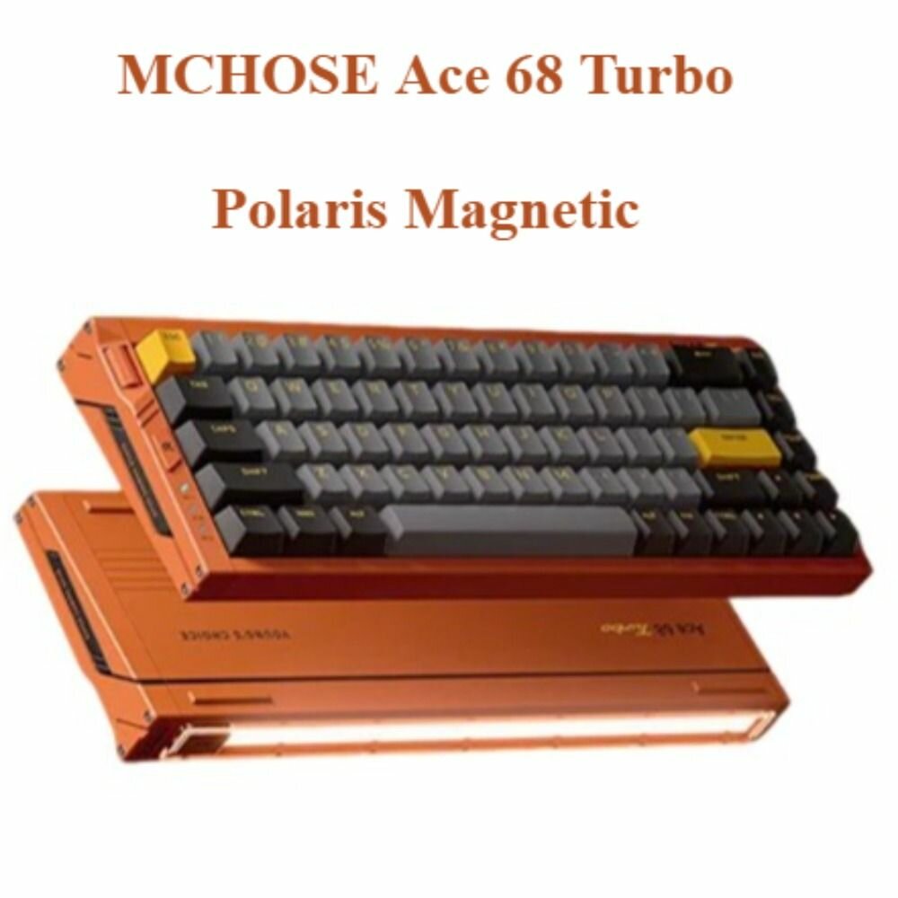 MCHOSE Ace 68 Turbo Магнитный Переключатель Игровой Клавиатуры, Низкая Задержка 16K 0,001 Мм (Polaris Magnetic)
