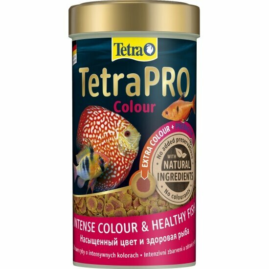 Корм для усиления насыщенности окраса Tetra PRO Colour Multi-Crisps чипсы 250мл
