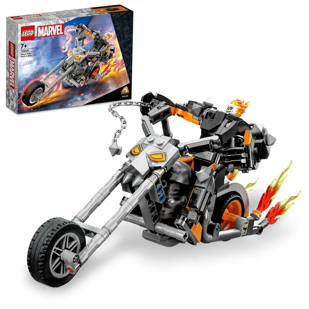 Конструктор LEGO Marvel 76245 Призрачный Гонщик: робот и мотоцикл, 264 деталей, 7+