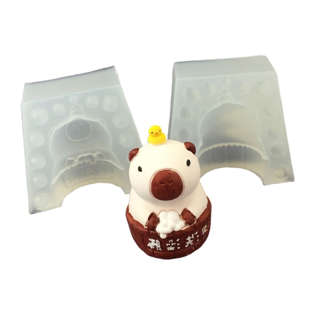 Силиконовая форма для украшения торта в виде капибар, материалы для творчества