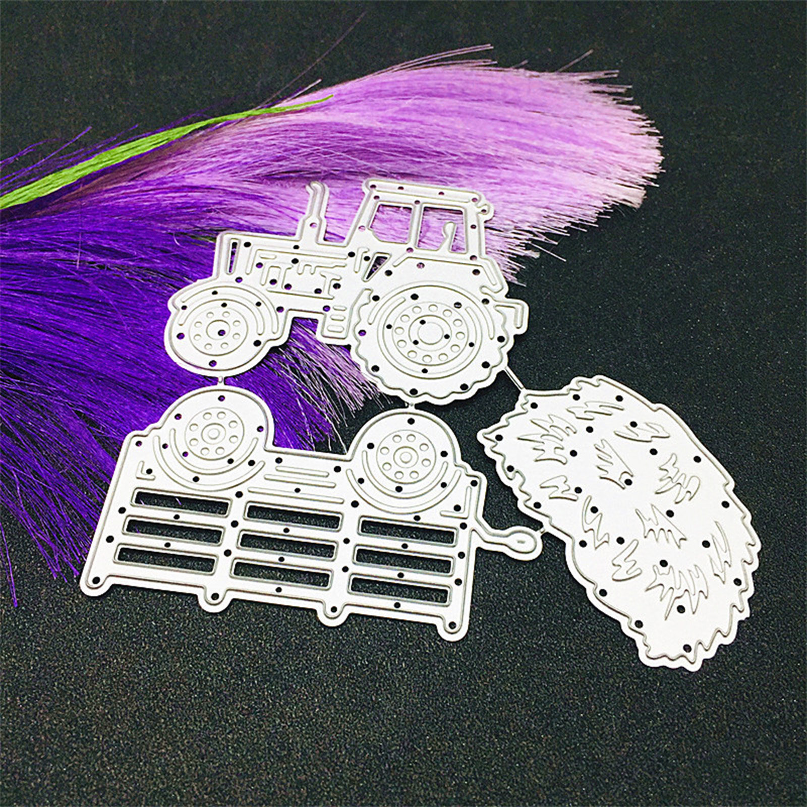 Трафарет для вырезания Трактор Солома Форма тиснения Углеродистая сталь