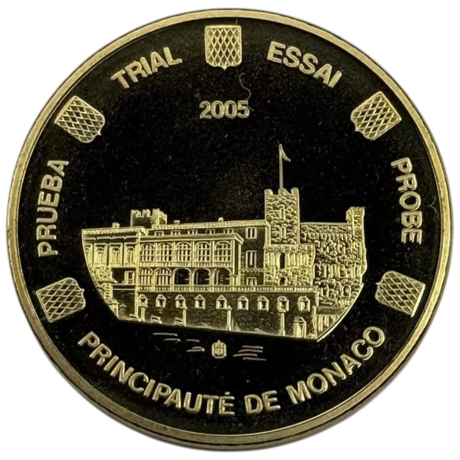 Монако 50 евроцентов 2005 г. (Всадник) Specimen (Проба)