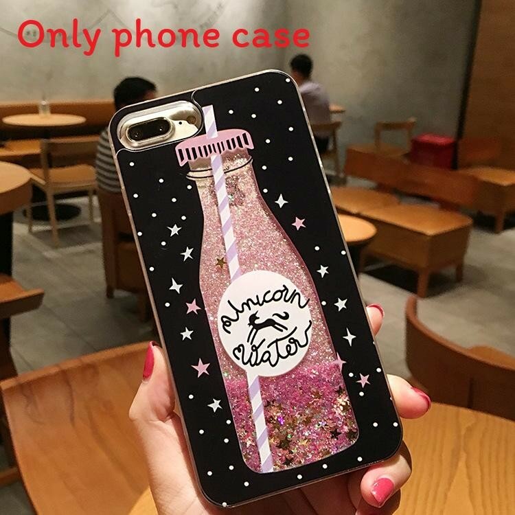 Чехол для телефона unicorn ice cream flowing sand для 6 6s 7 8 plus бутылка для напитков 6 6s plus