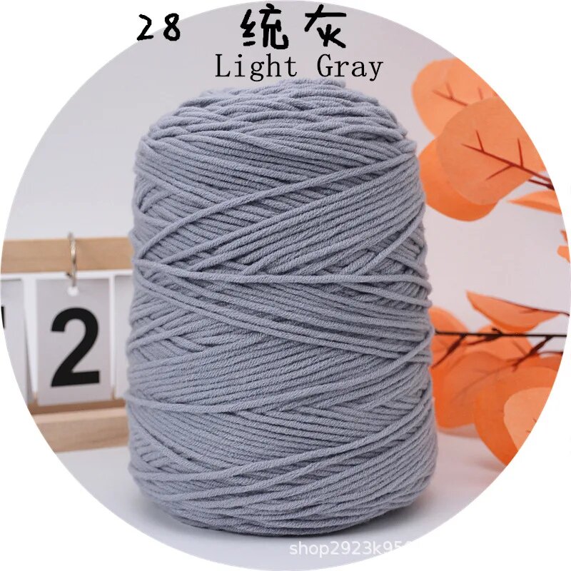 Пряжа для тафтинга, светло-серый, 400г, 28