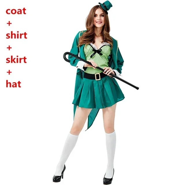 Костюм лепрекона Yy1 для взрослых M, women 2