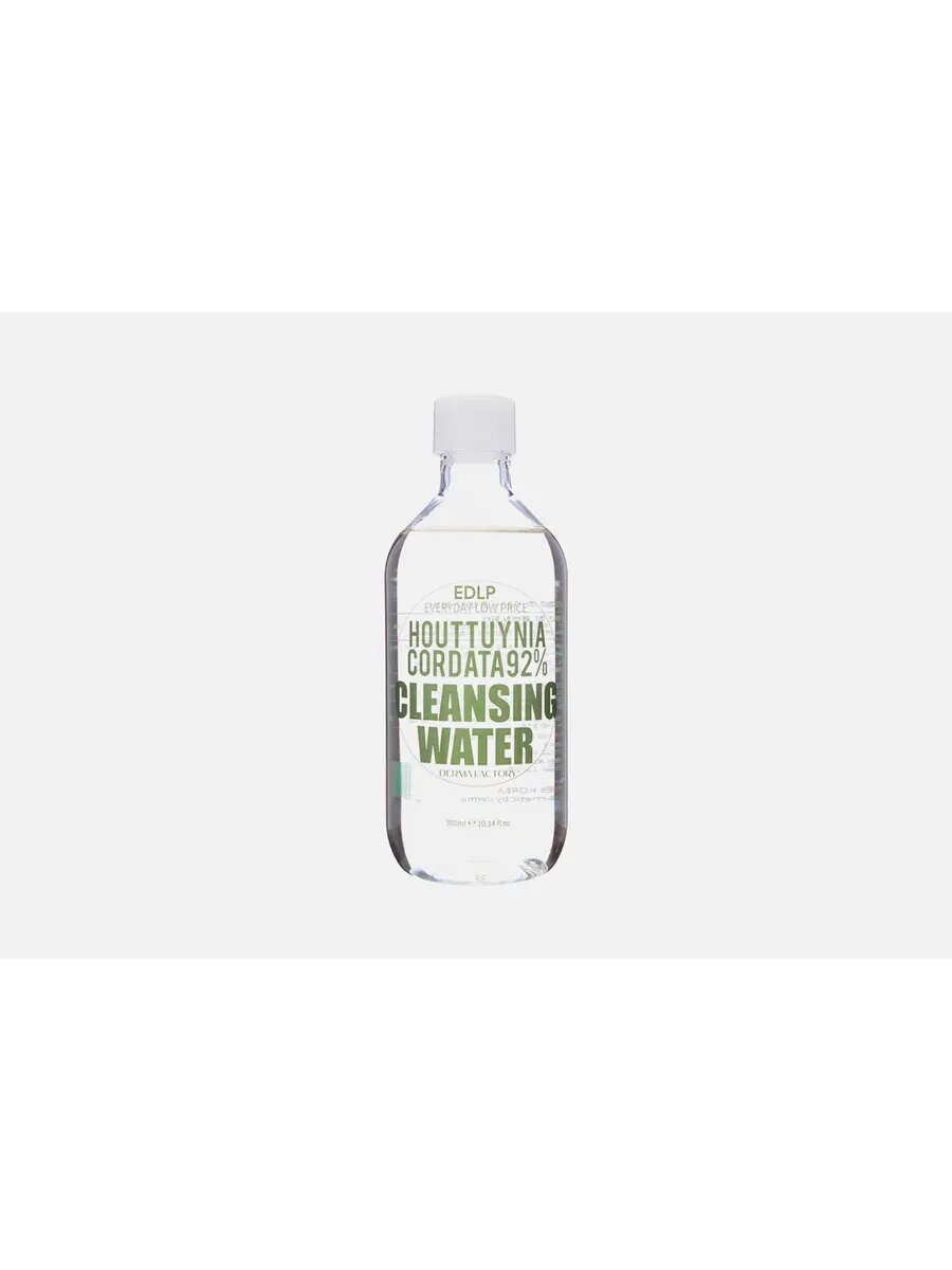 DERMA FACTORY Houttuynia Cordata 92% Cleansing Water Очищающая вода для лица 300мл