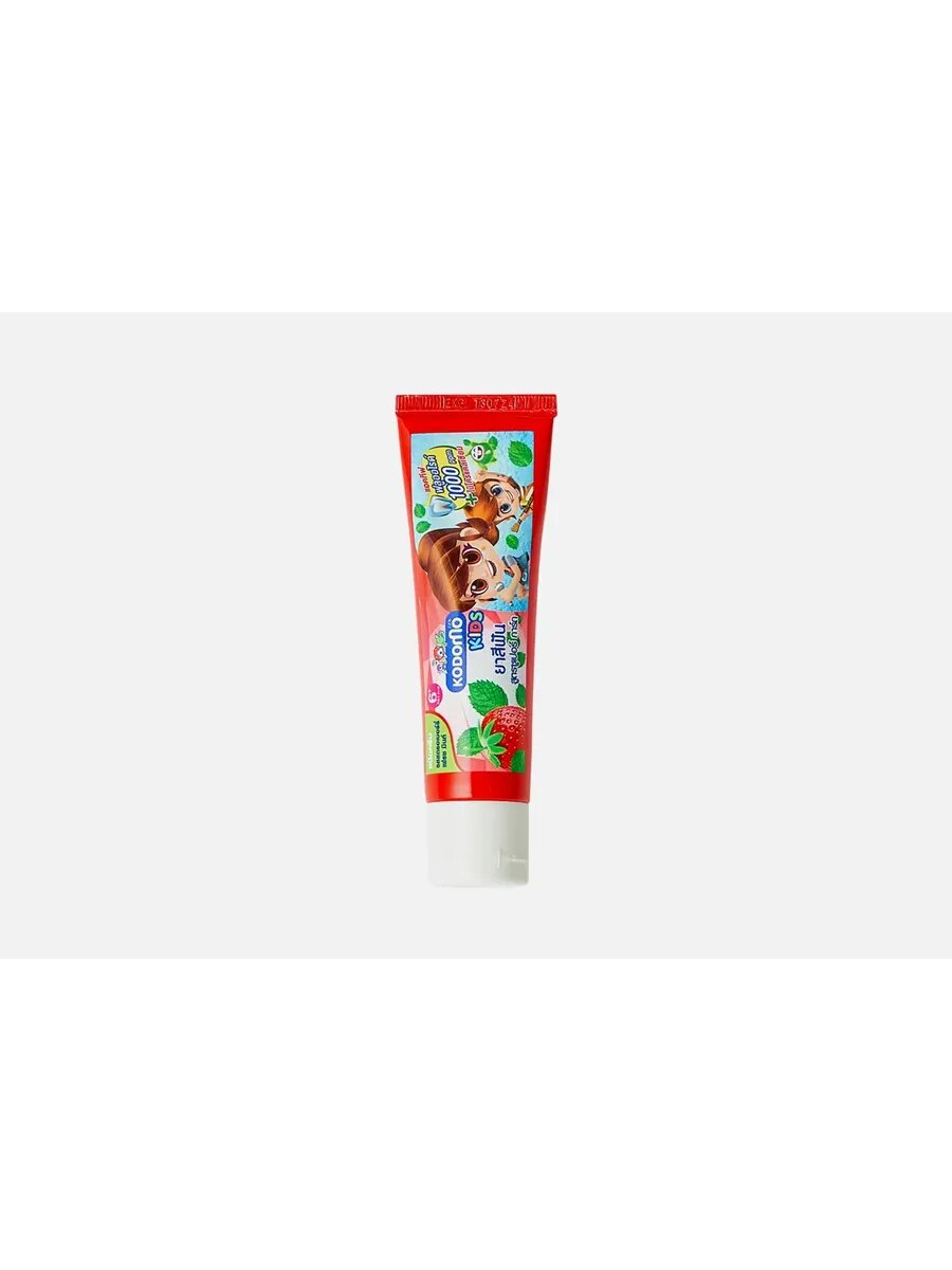 Lion KODOMO Strawberry Fresh Mint Детская зубная паста 65г