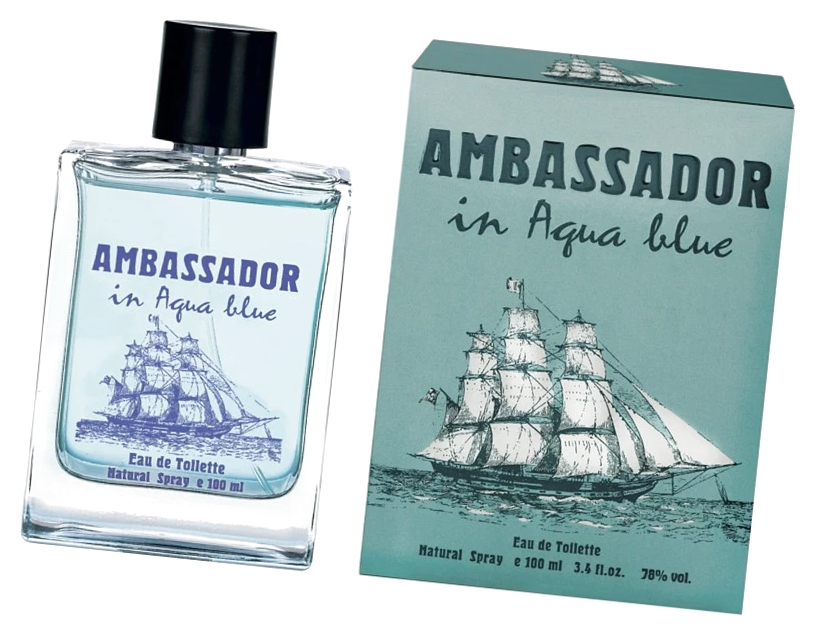 Мужская туалетная вода Parfums Genty Ambassador In Aqua Blue 100 мл - Дженти Амбассадор Ин Аква Блю