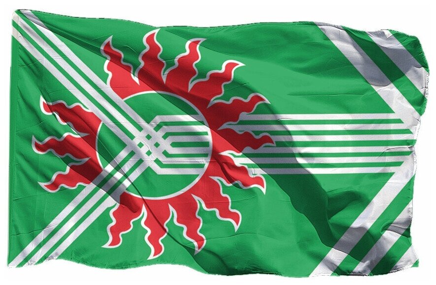 Флаг Асбеста на флажной сетке, 70х105 см - для флагштока