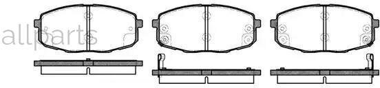 REMSA 103802 1038 02 FDB1869 [0K2JA3328Z] ! колодки дисковые п.\ KIA Carens 1.6-1.9CRDi 02>