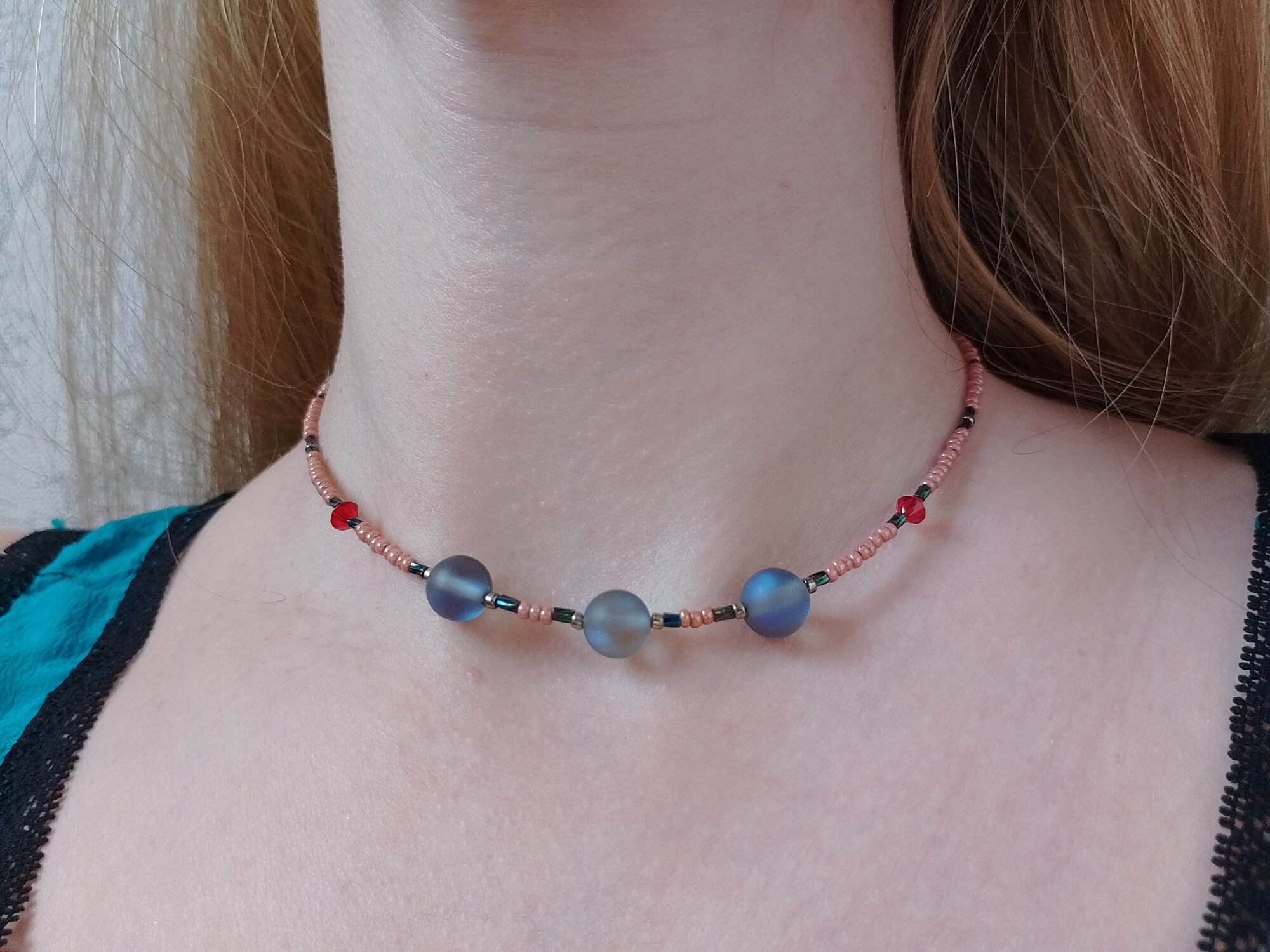 Чокер, искусственный камень