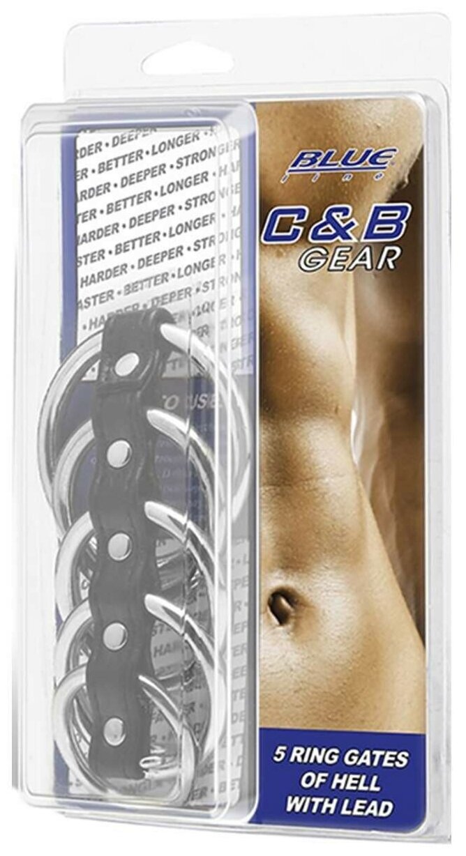 Генитальная сбруя BlueLine 7 Ring Gates Of Hell