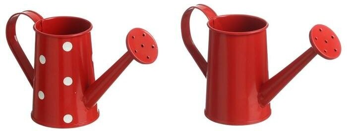 Кашпо «Лейка», 15×7×8 см, красное