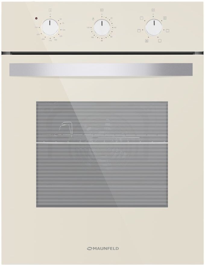 Электрический духовой шкаф Maunfeld EOEC516BG 44 см, 51 л гриль конвекция, бежевый