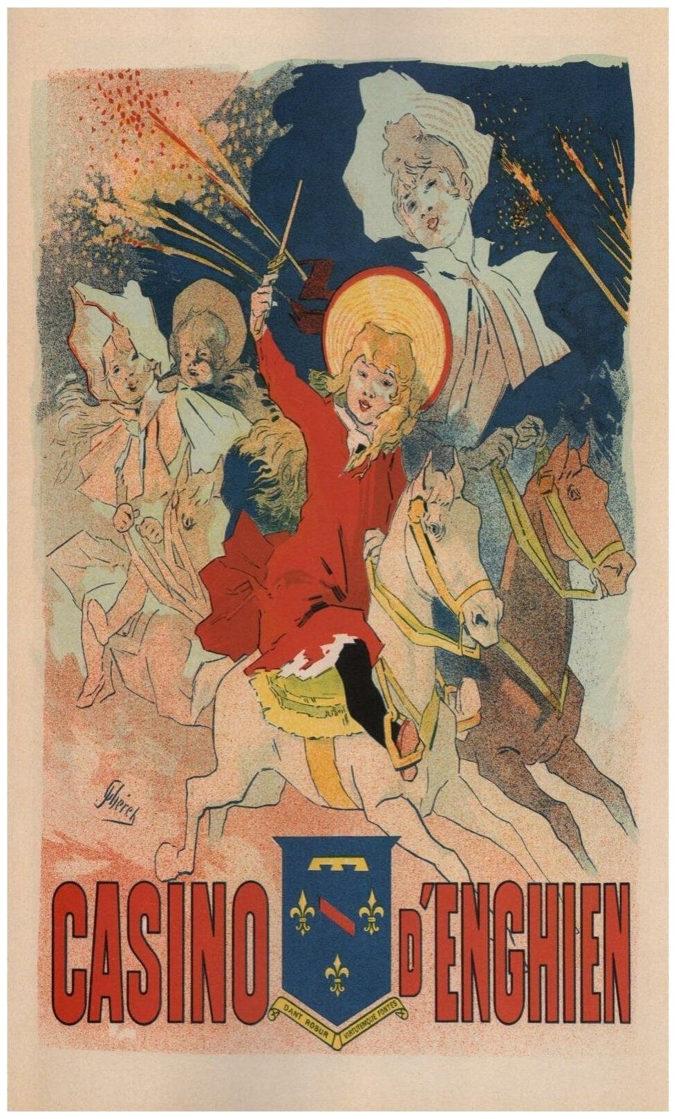 Постер / Плакат / Картина Рекламный плакат - Казино D Enghien 60х90 см в подарочном тубусе
