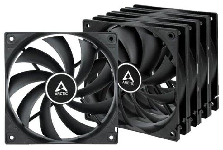 Комплект вентиляторов для корпуса Arctic Cooling F12 Value pack Black (ACFAN00248A)