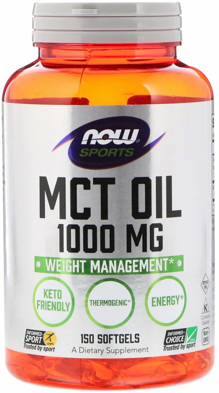 MCT Oil капс. д/вн. приема, 1000 мг, 200 г, 150 гелевых капсул