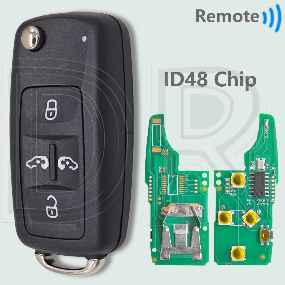 Чип ID48 315MHz, 3 кнопки, 4BT, для VW Caravelle Multivan T5 Sharan