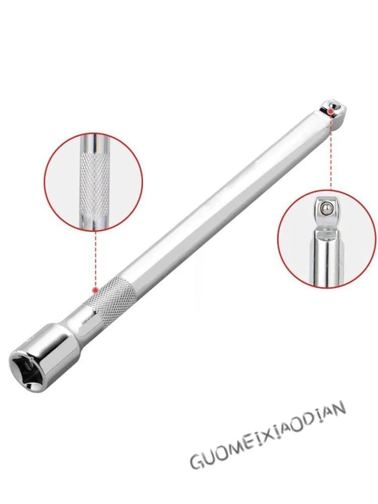 Набор удлинителей для торцевых головок 1/4", 3/8", 1/2", с карданными шарнирами — фото 1