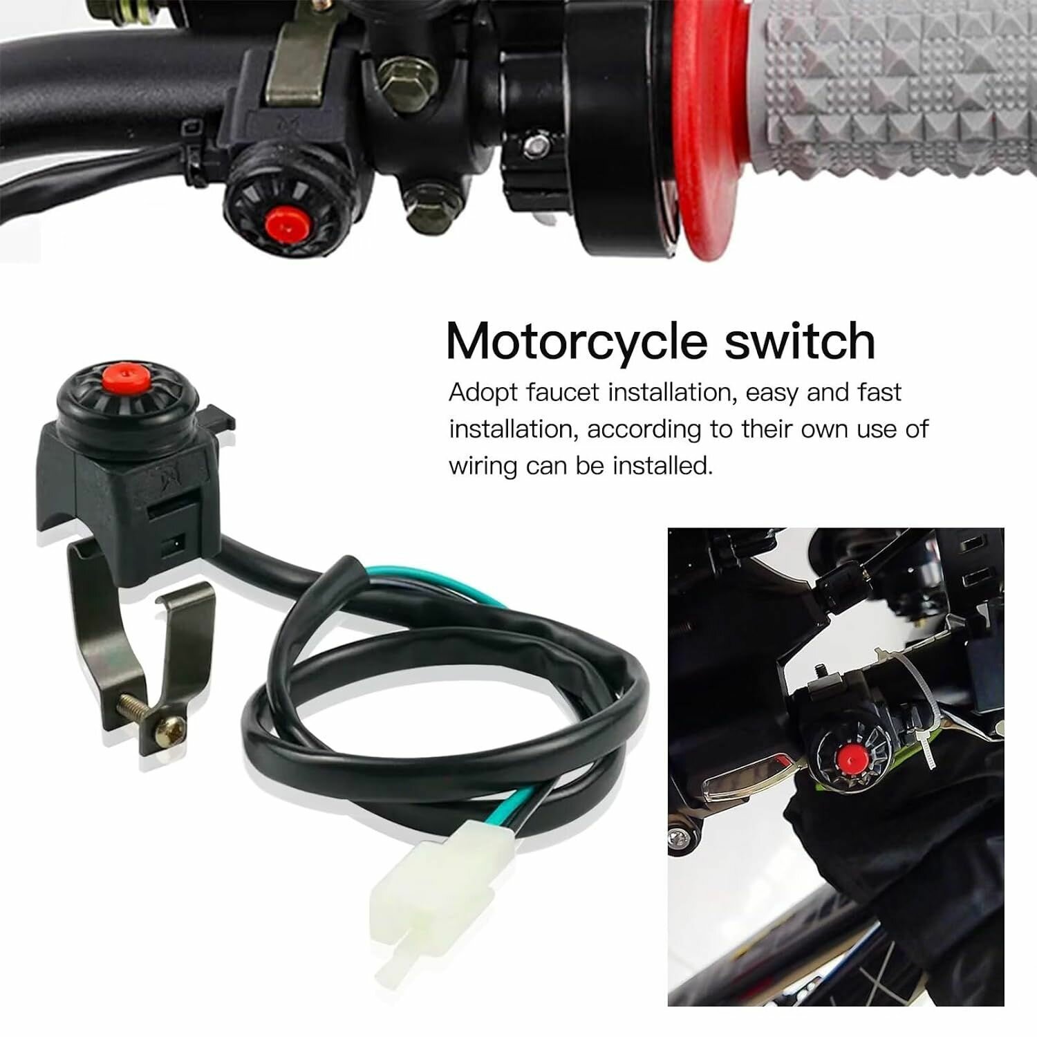 Кнопка стартера с креплением на питбайк /мотоцикл