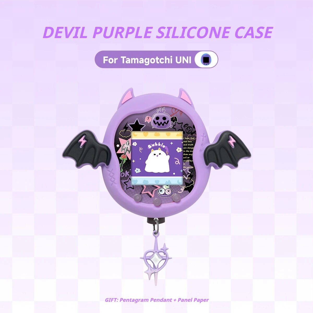 Силиконовый чехол Devil Purple для Tamagotchi UNI