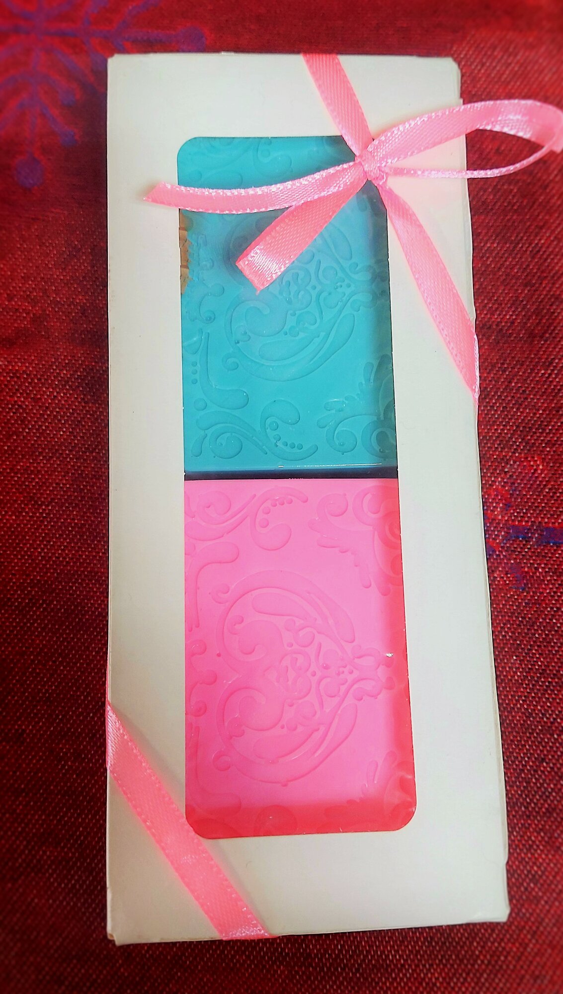 Мыло "Дуэт Узоры", Морской бриз, роза , для всех типов кожи, антибактериальные свойства, 100 г