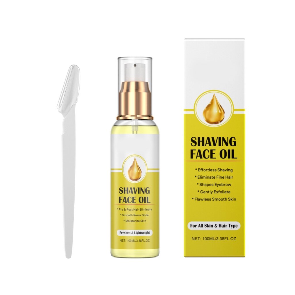 Бритва Для Лица Для Женщин Масло Для Бритья Смягчает Кожу До и После Бритья Восстанавливает Волосы На лице Для Бритвы Для Лица И Бровей