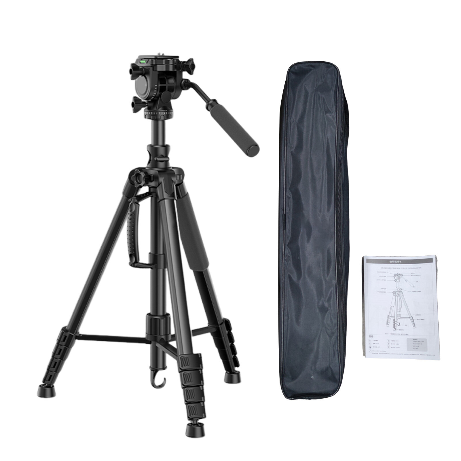 VRIG TP-34 штатив для камеры из алюминиевого сплава, профессиональный портативный монопод с регулируемой высотой 195 см для беззеркальной камеры, DSLR-камеры, сотового телефона