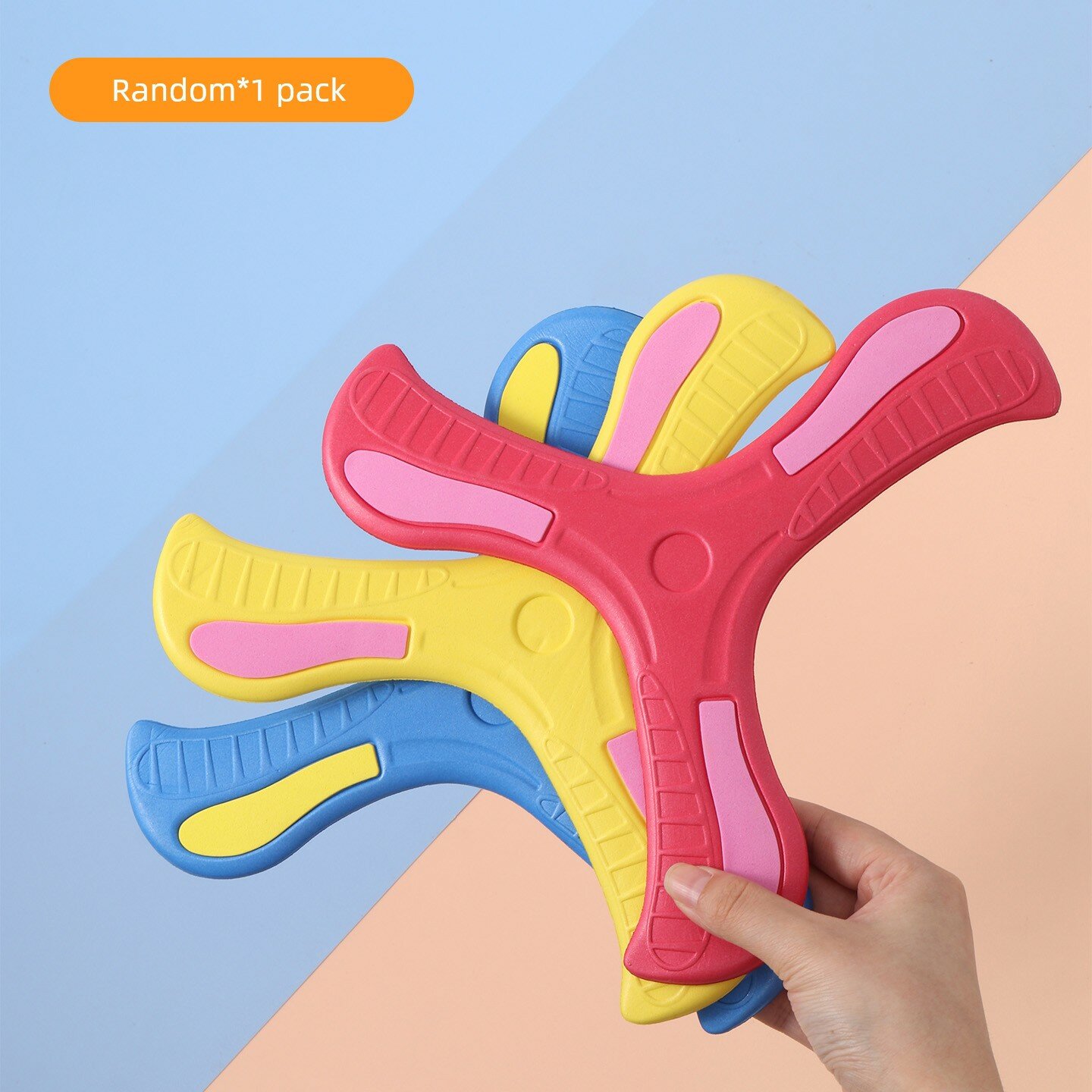 Детский бумеранг, сшитый вручную, большая игрушка, которая летает назад и не разбивается, уличная интерактивная игрушка