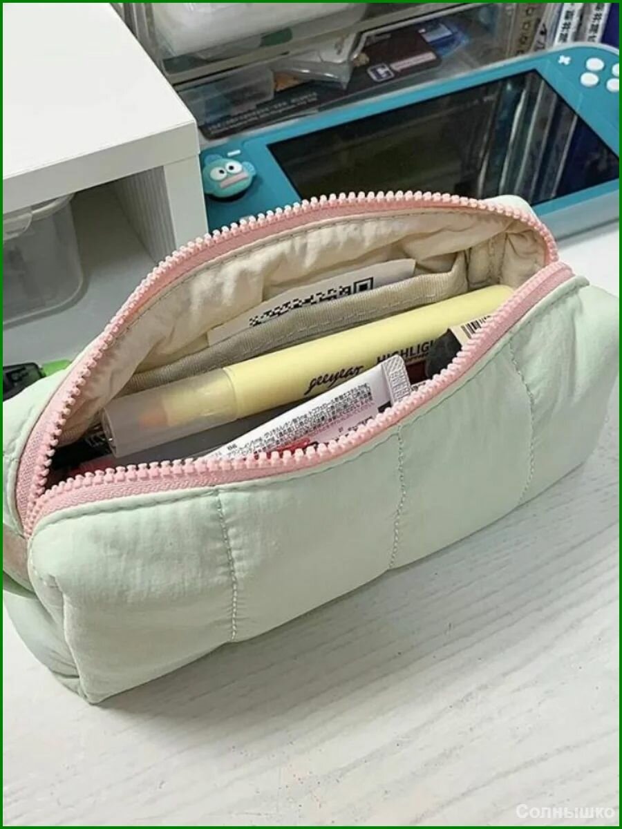 Корейский стиль минималистичный пенал большой мягкий пенал для студентов