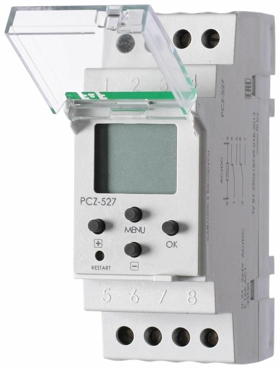 Реле времени Евроавтоматика F&F PCZ-527, астрономическое двухканальное