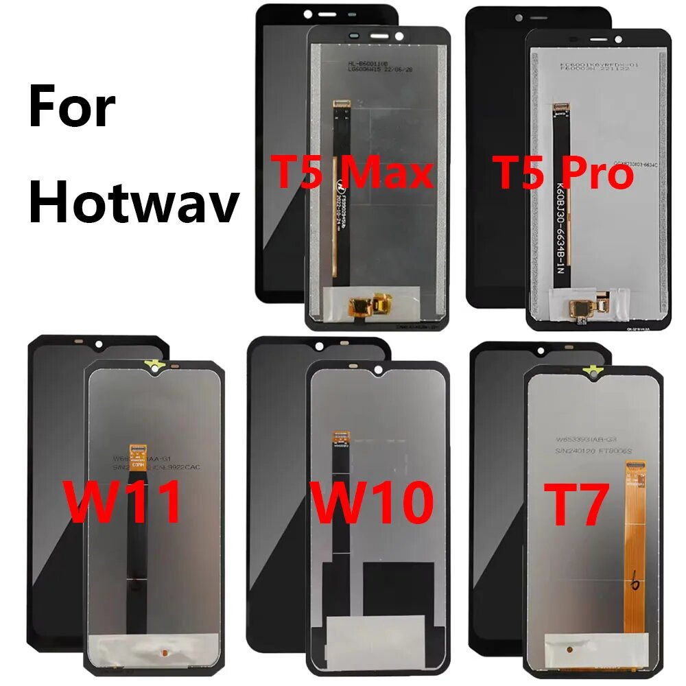 Новый ЖК-экран с дигитайзером для Hotwav T5 Max, T5 Pro, T7 S, T7 Pro, W10 Pro, W11 (замена) W11