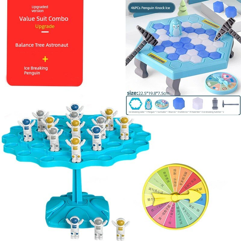 Детская развивающая игра-балансир «Космонавт» (аналог «Джэнга») с кроликом, настольная игра для отдыха, интерактивная