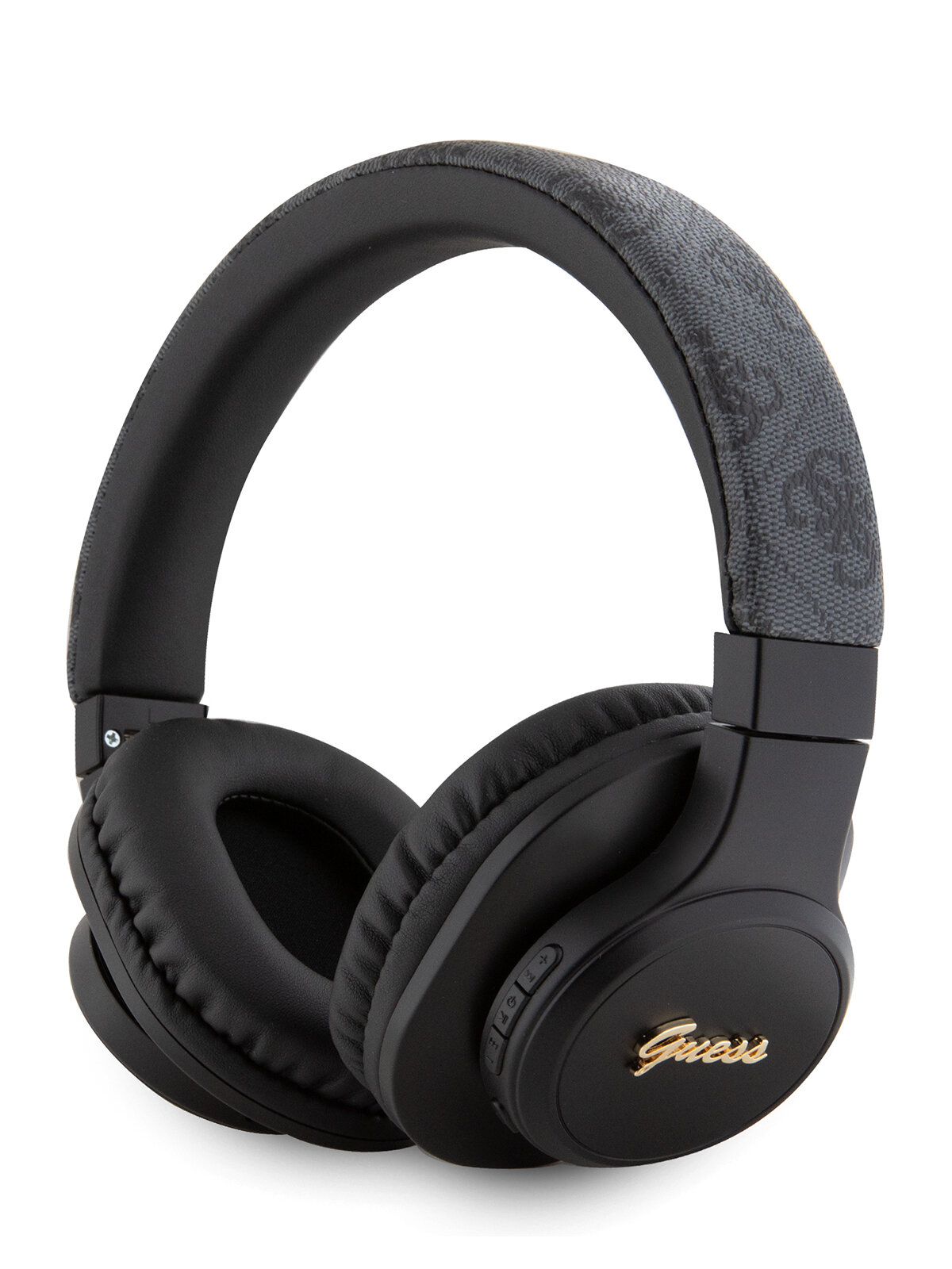 Беспроводные накладные наушники Guess, до 32 часов работы, разъем Mini jack 3.5 мм, Bluetooth 5.3, черный