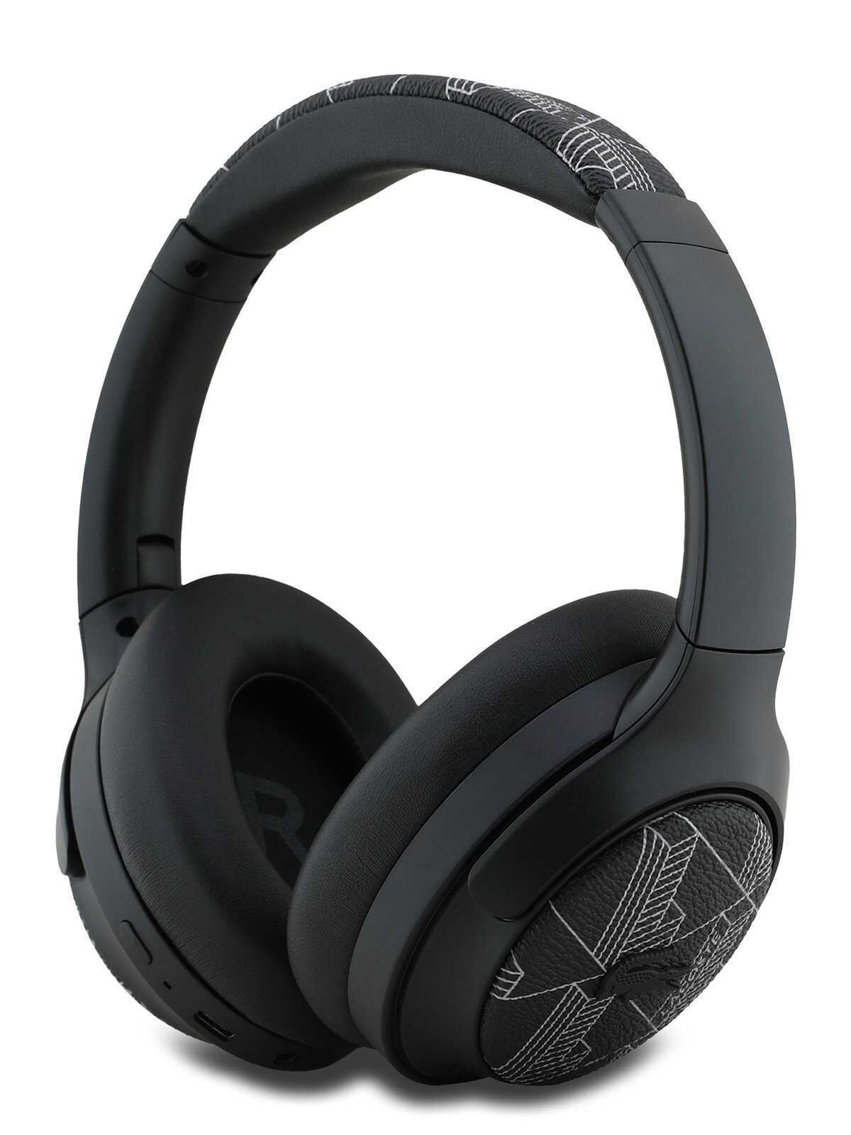 Беспроводные накладные наушники Lacoste, с активным шумоподавлением ANC, до 50 часов работы, с чехлом