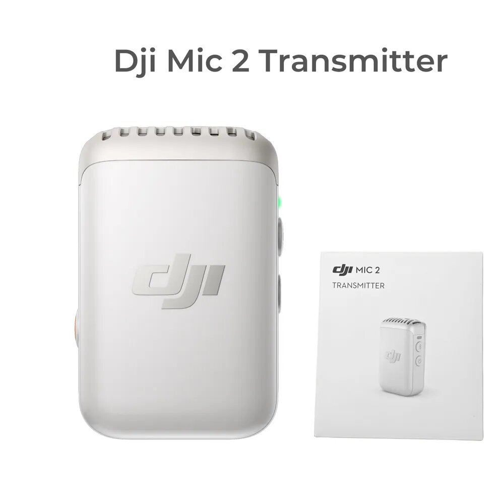 DJI Микрофон для мобильного устройства Mic 2 Transmitter ANC, белый