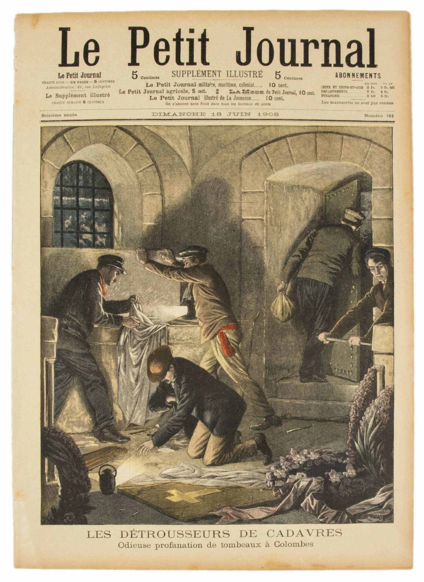 Газета "Le Petit Journal" выпуск № 761 от 18 июня 1905