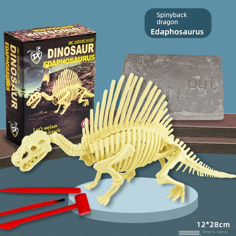 Ледяной дракон Питайя, окаменелость динозавра, археологическая игрушка для раскопок, детский набор сокровищ ручной