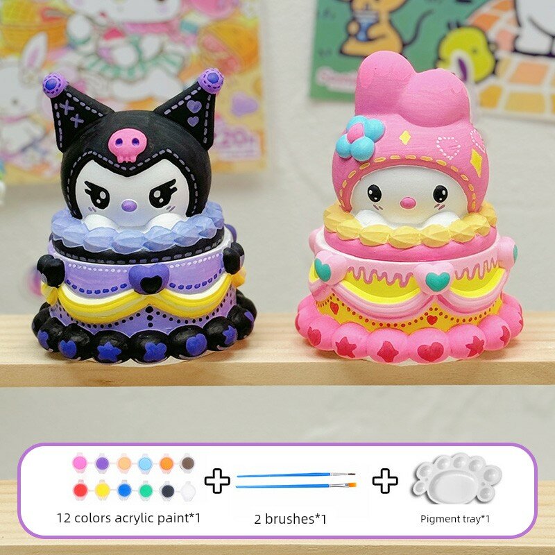 3D-фигурка Куроми Sanrio: набор для творчества, ароматерапии и рисования, детский поделок, 3D-украшение банка для