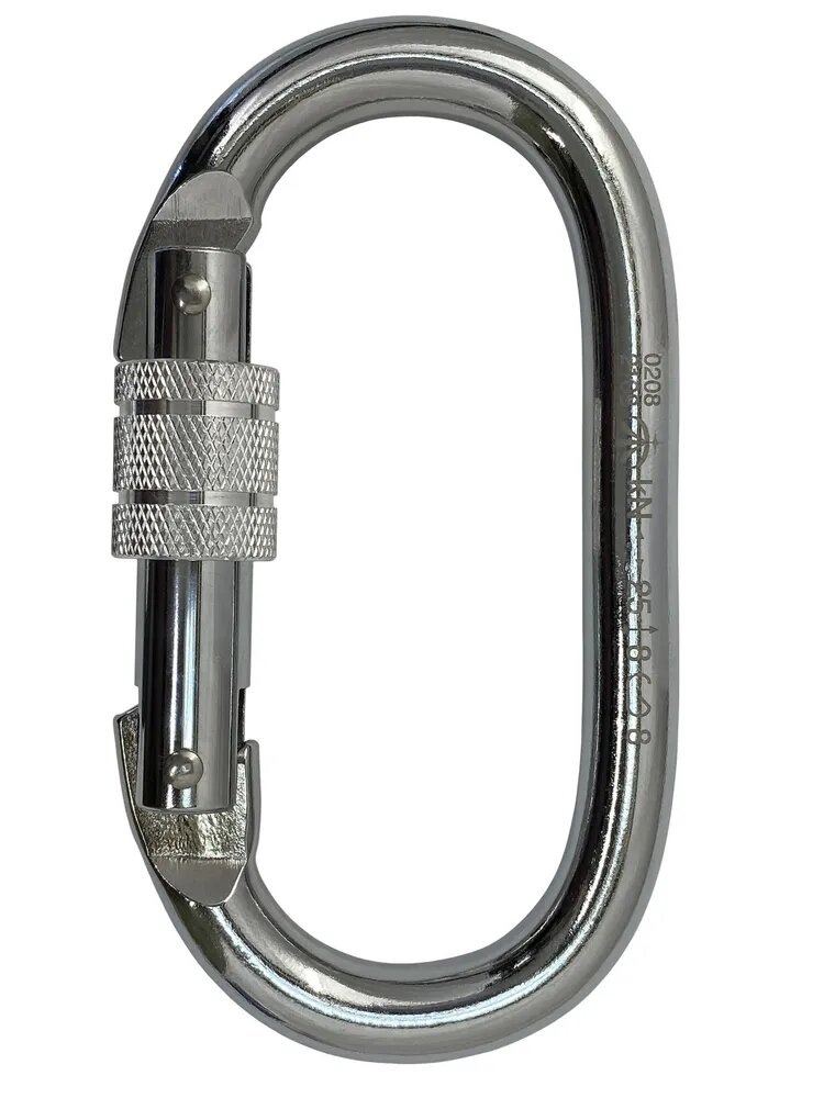 Карабин овал стальной VER 0208